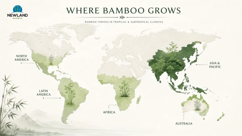 Where Does Bamboo Grow? Habitats, Climate & Regions